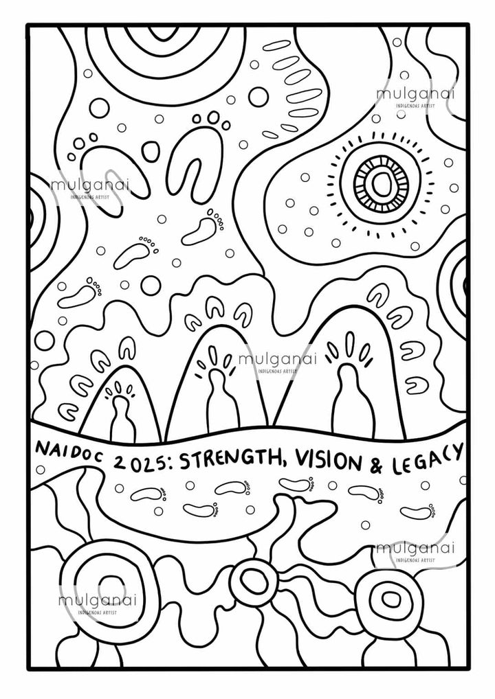 FREE INDIGENOUS COLOURING-IN DESIGNS – Mulganai